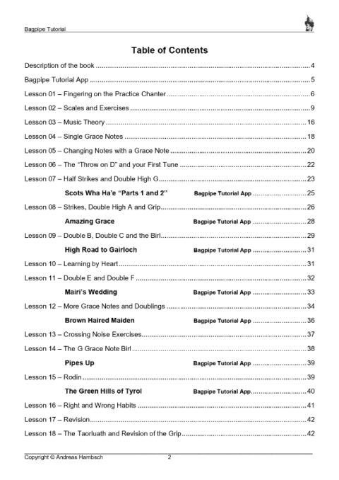 Bagpipe Tutorial Book | Learn to Play the Highland Bagpipe