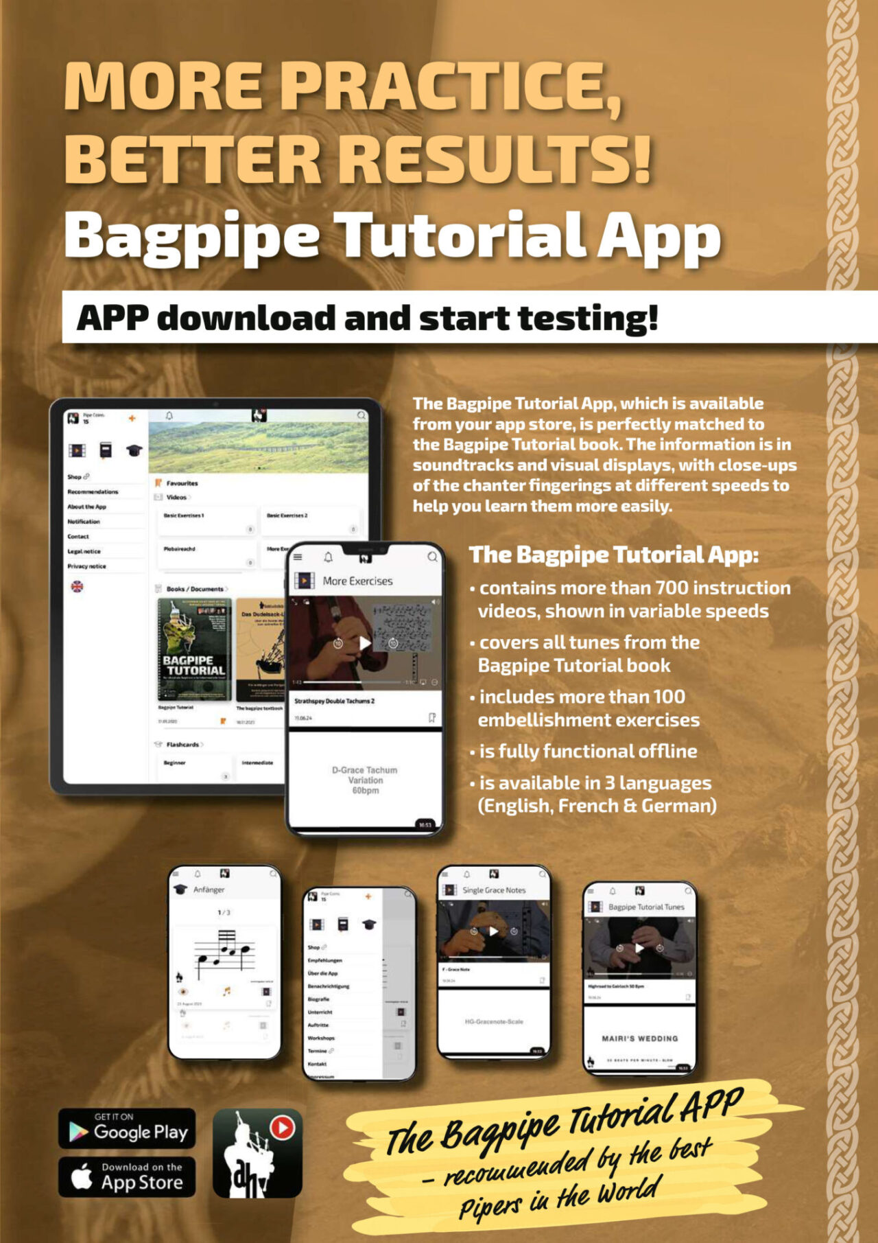 Bagpipe Tutorial Book | Learn to Play the Highland Bagpipe
